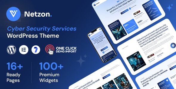 Netzon – Cyber Security Services WordPress Theme – ThemeSparkle